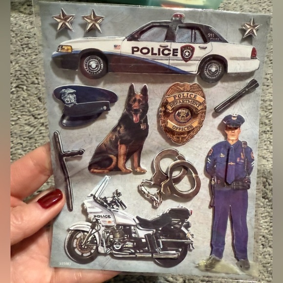Art | 2 Police Themed Sticker Set2 With Any 1 Order Or More | Poshmark